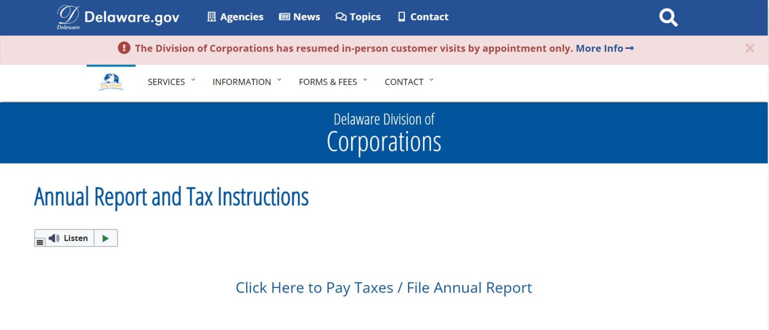 Delaware LLC Annual Report - File an LLC Annual Report in Delaware
