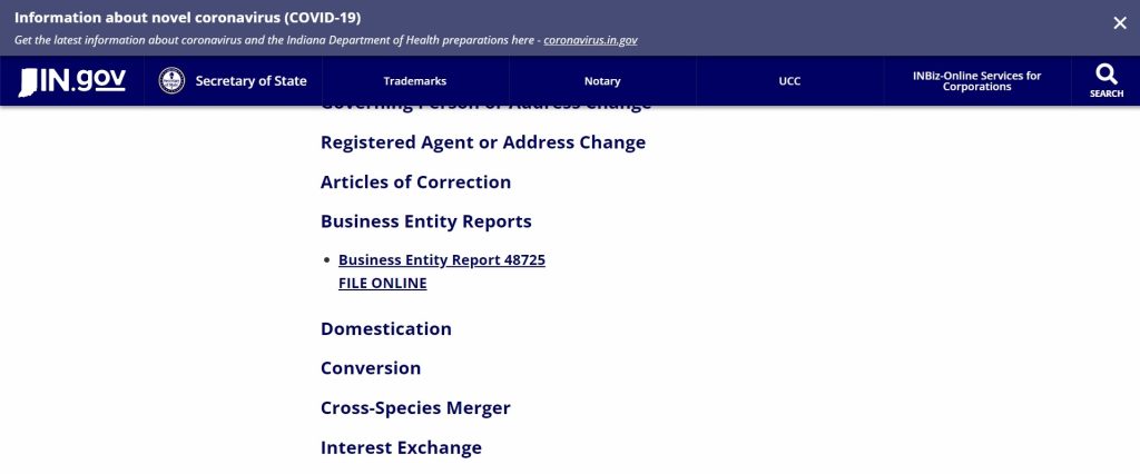 Indiana LLC Annual Report - File an LLC Annual Report in Indiana