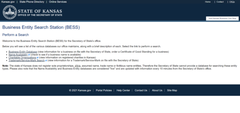 Kansas LLC Name Search – How to Name Your LLC